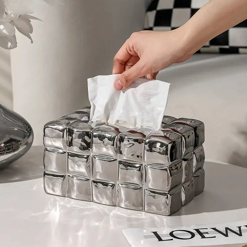 Puffer Cube Tissue Box – Maison & Fitch